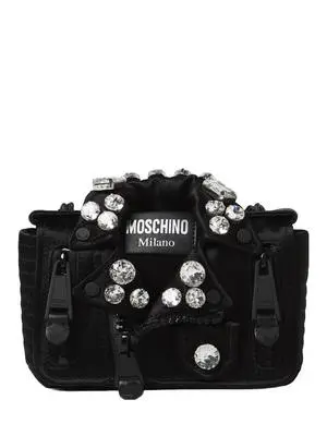 Moschino Embellished Mini Bag - Silver
