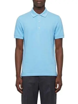 TOM FORD Polo Shirt Men Colour Gnawed Blue