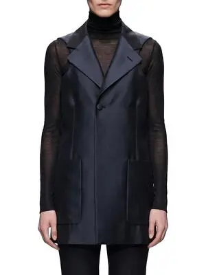 MAISON MARGIELA Satin Vest - Black