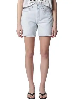 ANINE BING Light Wash Denim Shorts - Blue