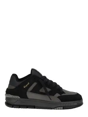Axel Arigato Area Lo Fluffy Leather Sneakers - Black