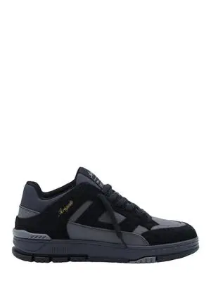 Axel Arigato Area Lo Fluffy Leather Sneakers - Black
