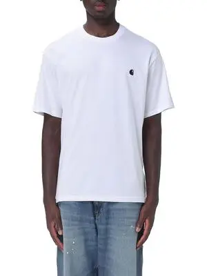 Carhartt Work In Progress Madison Cotton T-shirt With Embroidered Logo On The Chest - White