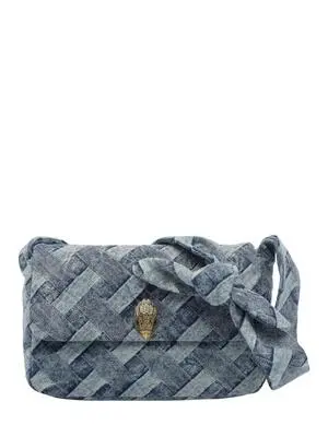 Kurt Geiger Kensington Woven Shoulder Bag - Denim