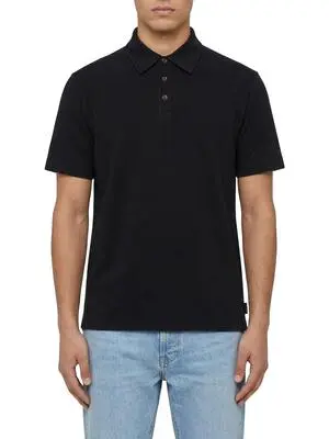 ZANONE Cotton And Silk Polo Shirt Navy