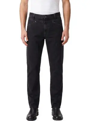 Closed X-lent Tapered Fit Jeans In Five-pocket Cotton Denim - Black
