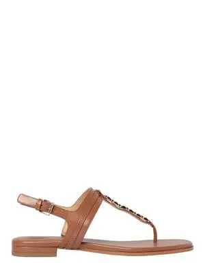 Michael Kors Marcia Leather Sandals - Brown