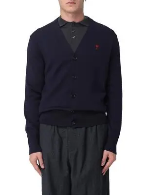 AMI Paris Wool Cardigan - Navy