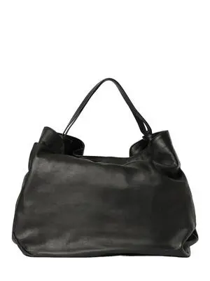 VIC MATIE Smooth Calf Leather Bag With Magnetic Closure And Adjustable Straps - Black