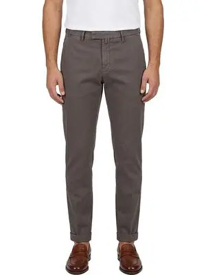 BRIGLIA 1949 Cotton Chino Trousers - Dark