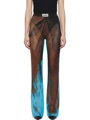 JEAN PAUL GAULTIER Printed Mesh Trousers - Multicolor