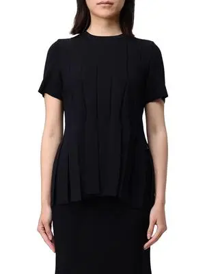 Liu Jo Viscose Crew Neck Sweater - Black