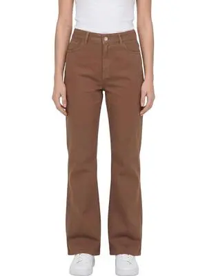 Federica Tosi Flared 5 Pocket Jeans - Brown