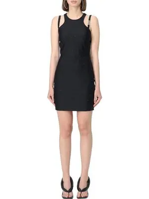 Versace Embellished Mini Dress - Black
