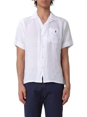 Polo Ralph Lauren Logo Linen Shirt - White