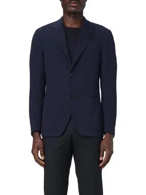 LARDINI Single-breasted Jacket - Blue