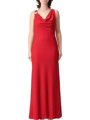 Ralph Lauren Cowl Neck Maxi Dress - Red