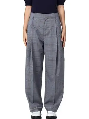 Marni Tailored Plaid Wide-leg Trousers - Blue
