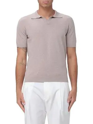 Tagliatore Cotton Knit Polo Shirt - Brown