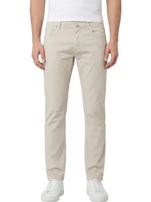 Jacob Cohen Slim Fit Stretch Cotton Trousers - Beige