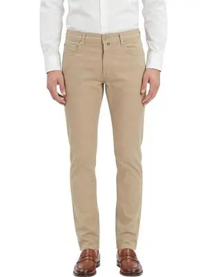 Jacob Cohen Slim Fit Stretch Cotton Trousers - Camel