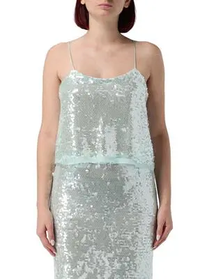 FORTE_FORTE Sequin Embellished Camisole - Silver