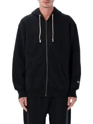Champion Cotton Blend Zip-up Hoodie - Black