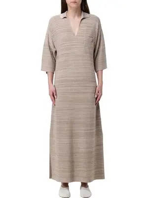 Fabiana Filippi Knitted Maxi Dress - Beige