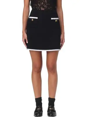 Moschino Mini Skirt With Contrast Trim - Black