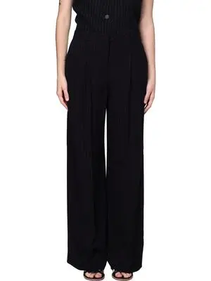 BOSS Pinstriped Viscose Palazzo Trousers - Multicolor