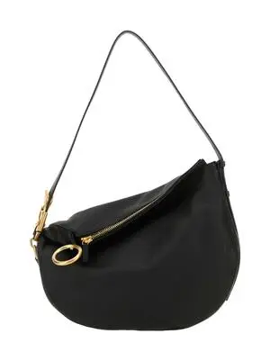 Burberry Knight Grained Leather Bag - Black