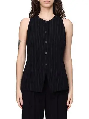 BOSS Pinstriped Viscose Vest - Multicolor