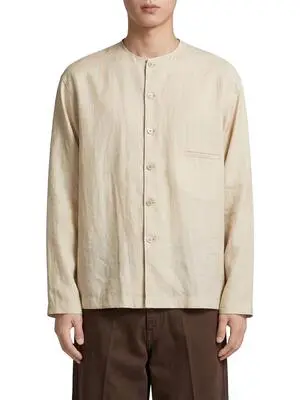 LEMAIRE Minimal Silk Blend Shirt - Milk