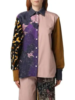 MARCO RAMBALDI Patchwork Shirt - Multicolor