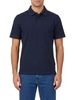 K-WAY Cotton Polo Shirt - Blue 1