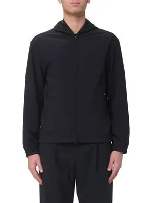 Emporio Armani Zip-up Hooded Jacket - Black