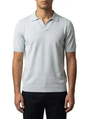 Tagliatore Cotton And Linen Polo Shirt - Green