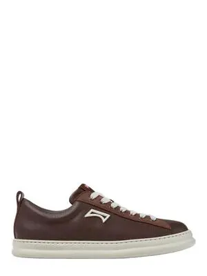 Camper Runner Low-top Sneakers In Natural Grained Leather - Brown