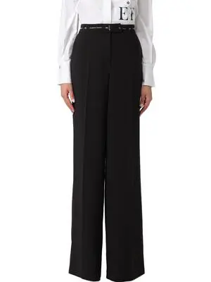 Elisabetta Franchi Wide Leg Trousers - Black