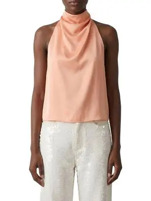 Stella McCartney Halter Neck Draped Top - Fuchsia