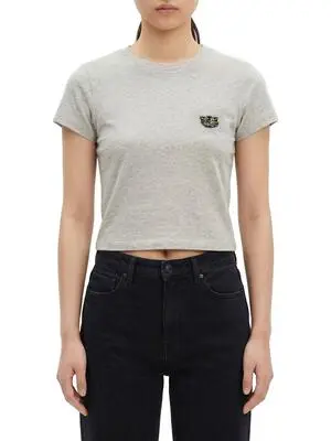 Kenzo Kenzo Embroidered Tiger T-Shirt Grey