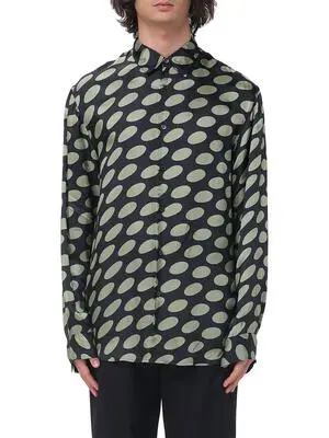 Dries Van Noten Polka Dot Cupro Shirt - Black