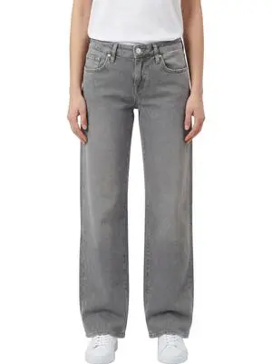 7 For All Mankind Wide Leg Denim Jeans - Grey