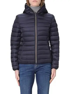 SAVE THE DUCK Padded Zip-up Jacket With Hood - Blue