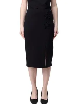 TWINSET Midi Skirt With Embellished Detail - Black