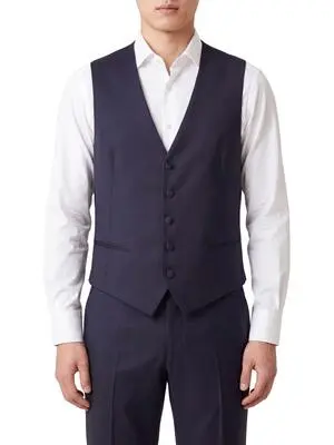 Tagliatore Wool Vest - Black