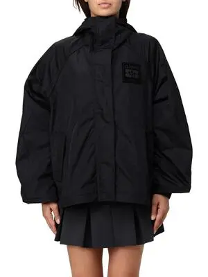 GANNI Zip-up Hooded Jacket - Black