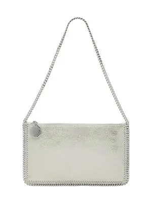 Stella McCartney Stella McCartney Silver Metallic Shoulder Bag Lime
