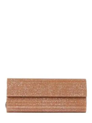 JIMMY CHOO Embellished Clutch With Chain Strap - Pink