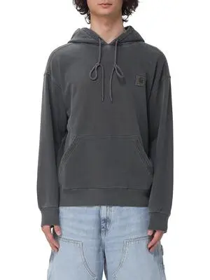 Carhartt Work In Progress Cotton Logo Hoodie - Black